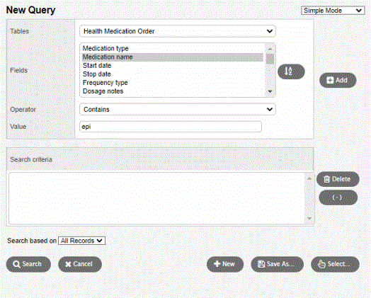 Creating Health Filters and Queries